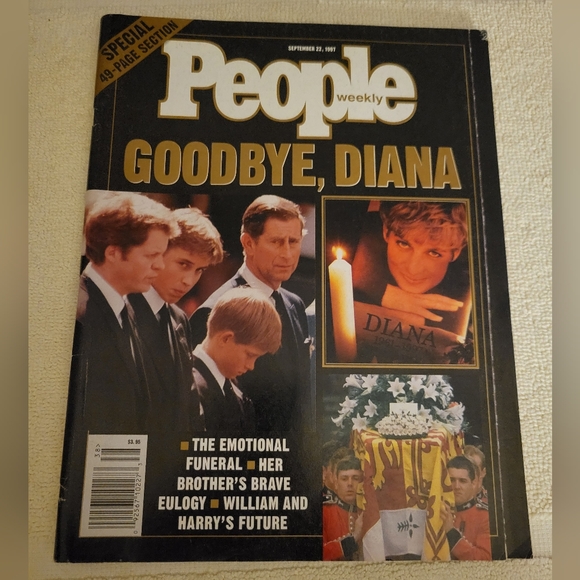 People Magazine | Other | Vintage People Weekly Goodbye Diana ...